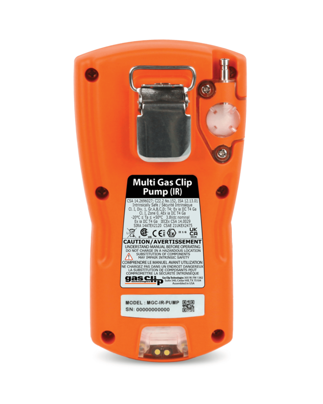 Gas Clip MGC-IR Pump Detector - BHD Instrumentation